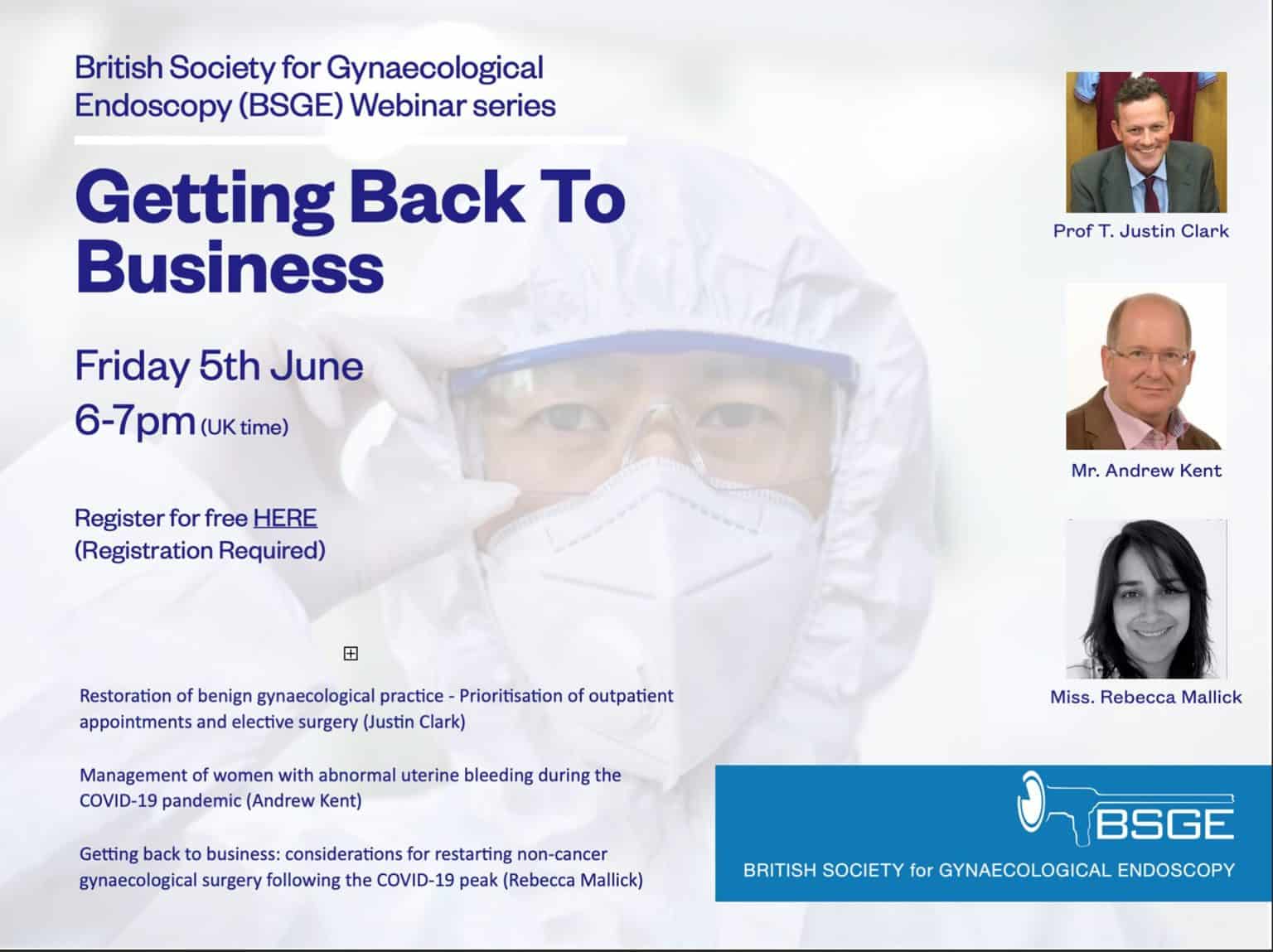 BSGE introduces a series of free Webinars | BSGE