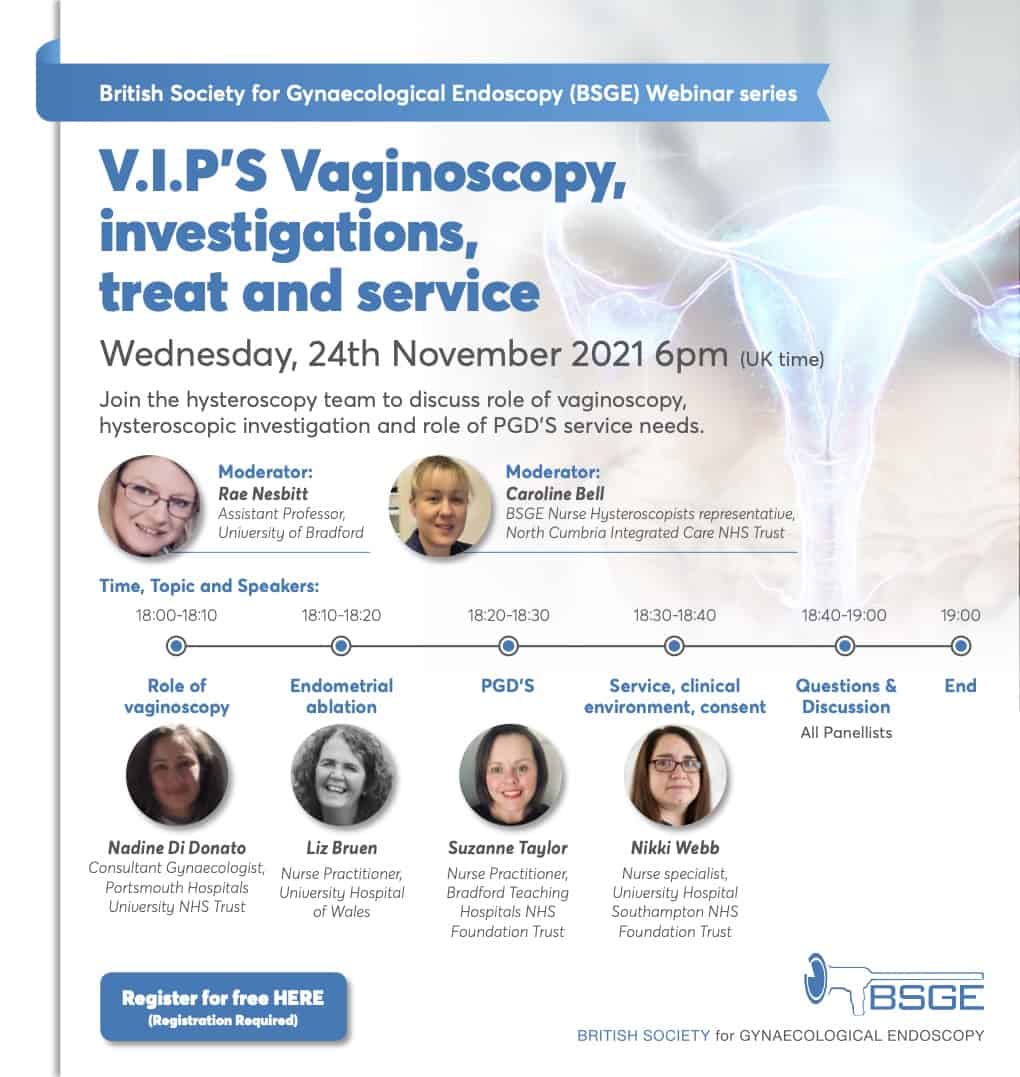 BSGE hysteroscopy and vaginoscopy webinar | BSGE