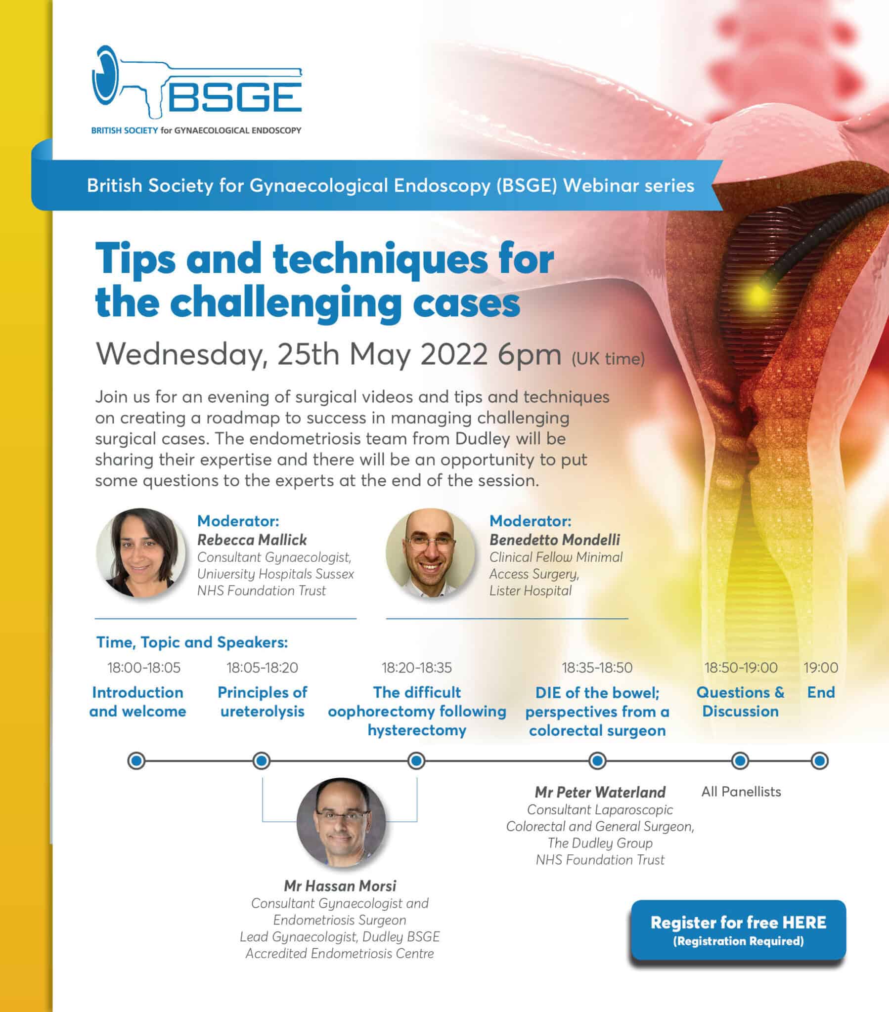 Webinar of tips and techniques for challenging cases | BSGE